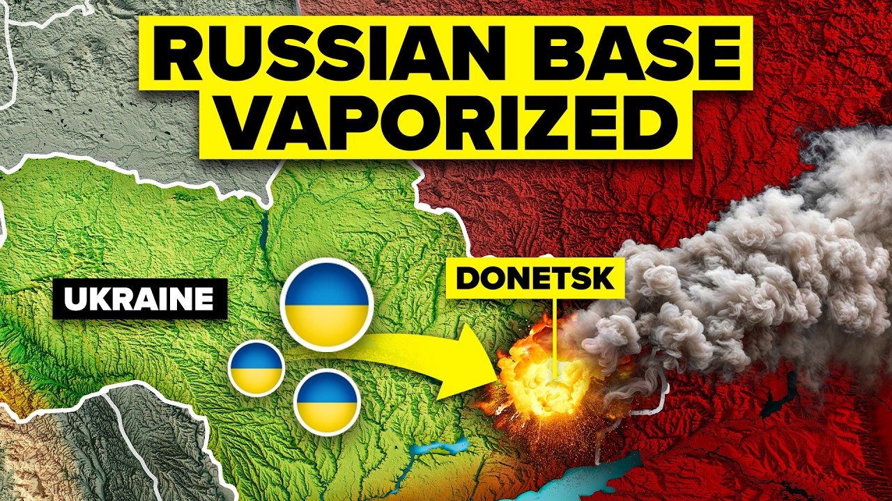 Ukraine STRIKES HARD... Russian Frontline Base BURNS in MASSIVE Fireball