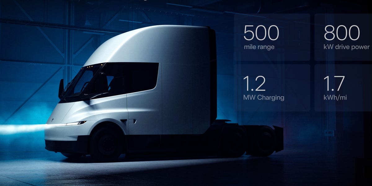 Tesla Refreshes the Semi with Cybertruck Styling Before Full-Scale ...