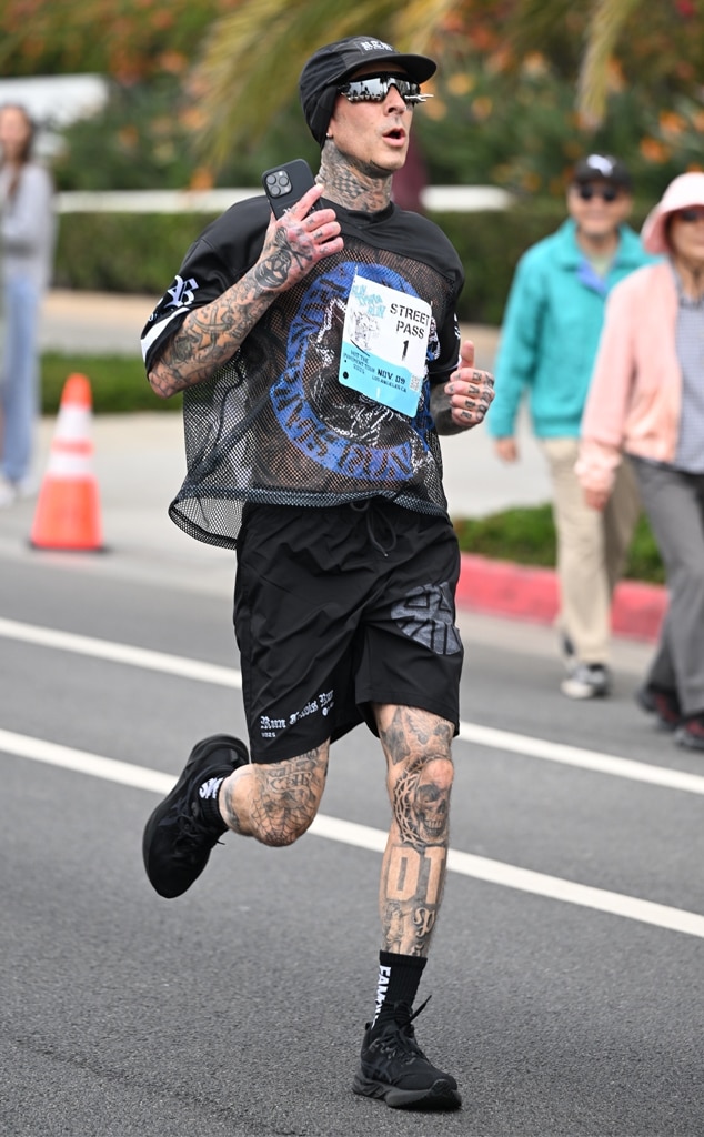 Travis Barker Completes 5K Run Hours After Kris Jenner’s B-Day Party