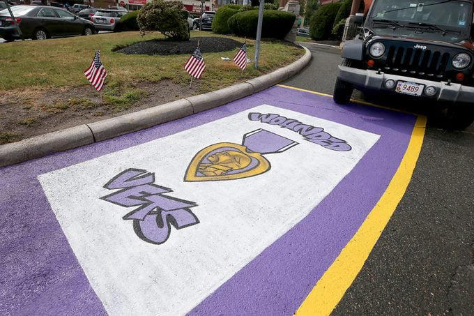 Here’s what it means if you see a purple parking space