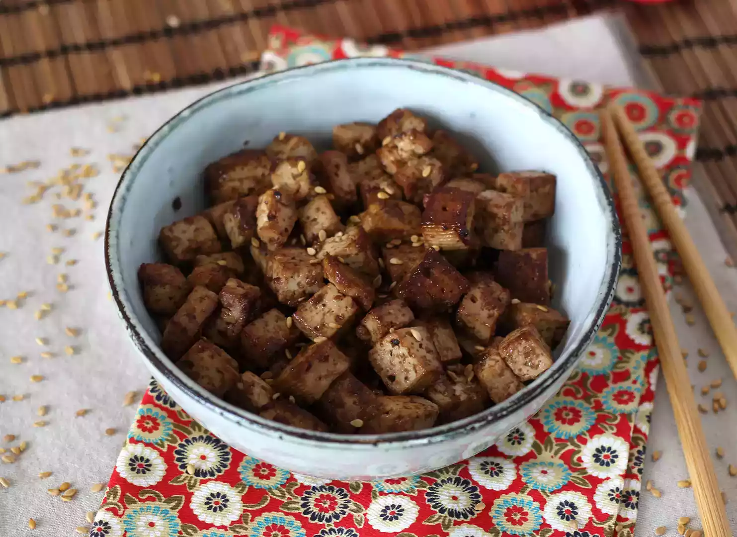 Tofu marinado con sabores asiáticos (¡te encantará el tofu después de ...