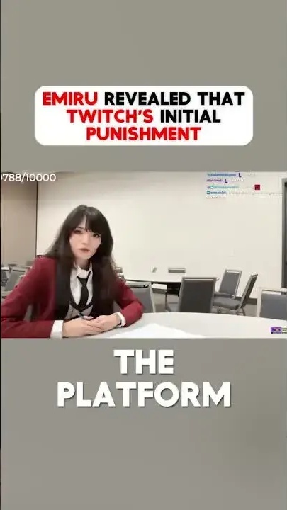 Emiru revealed Twitch's initial punishment #Twitch #Twitchcon #Emiru