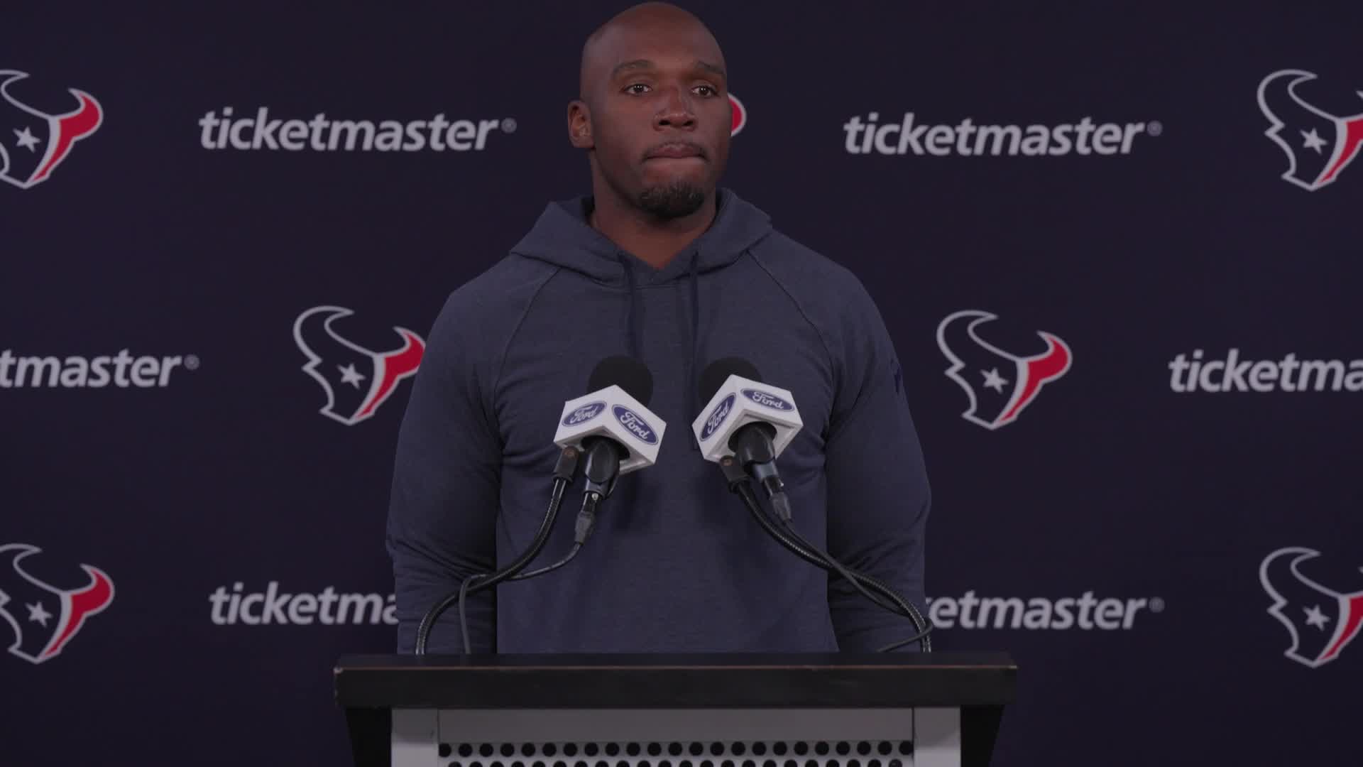 Texans head coach DeMeco Ryans talks after big comeback win over Jaguars
