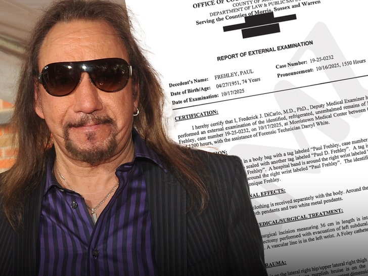 KISS Guitarist Ace Frehley Cause of Death Released