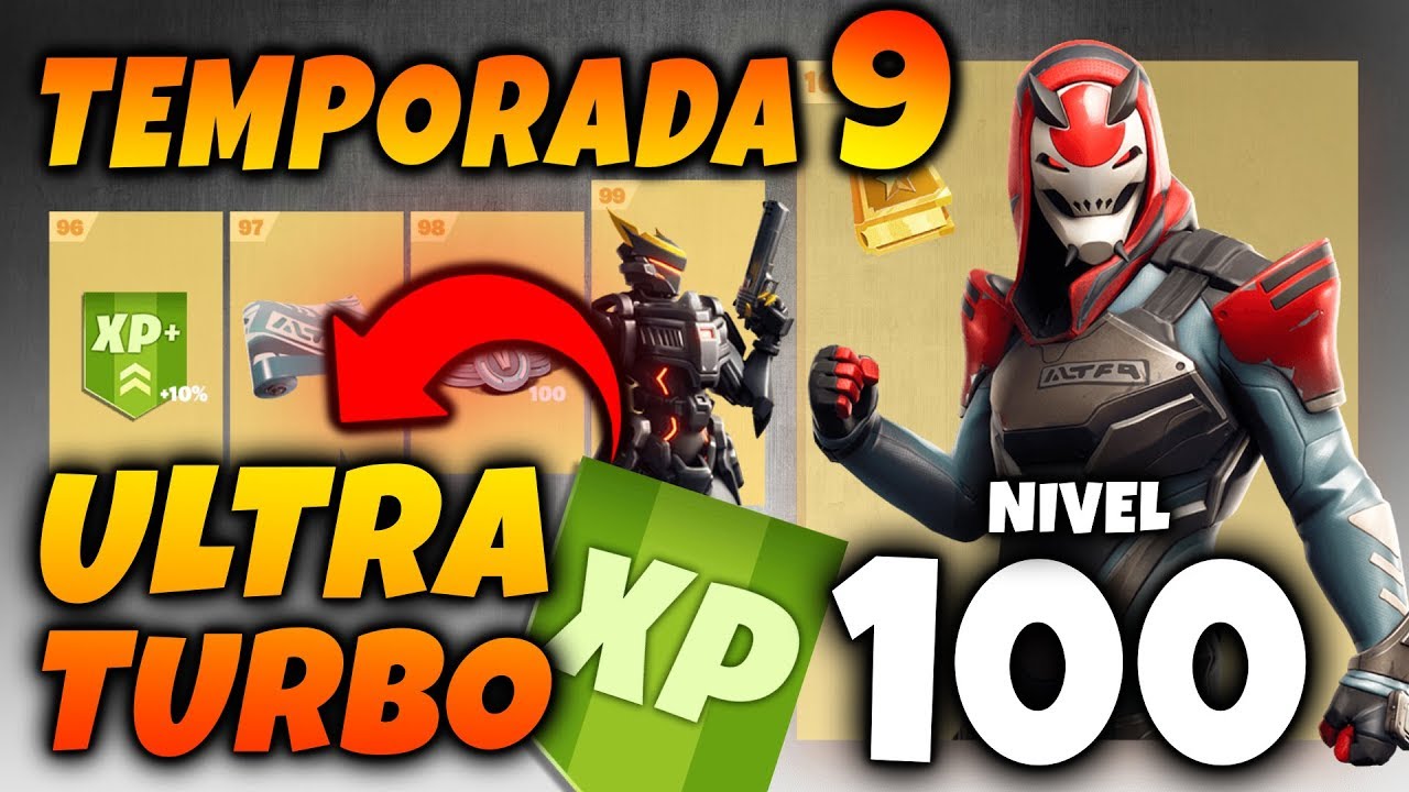 Cómo subir ultra rápido de nivel en FORTNITE 😈 pase de batalla temporada 9