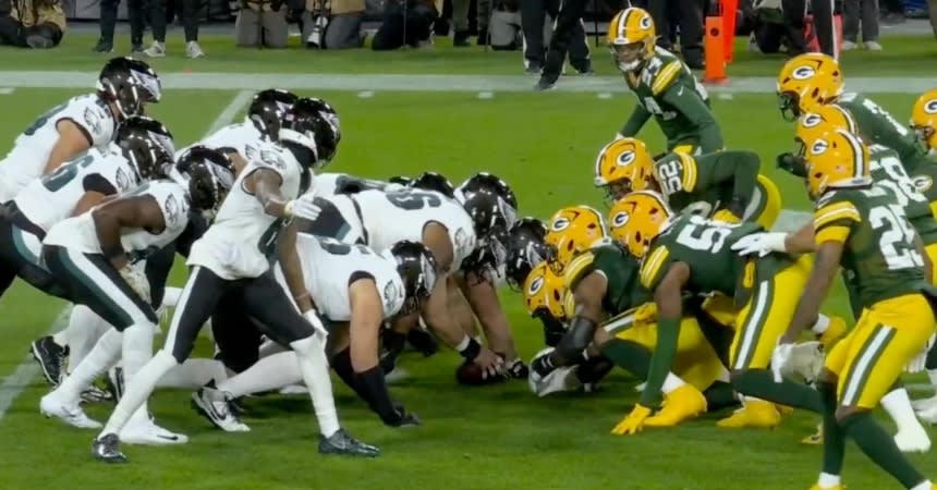 NFL officials miss blatant penalty on Eagles Tush Push vs. Packers