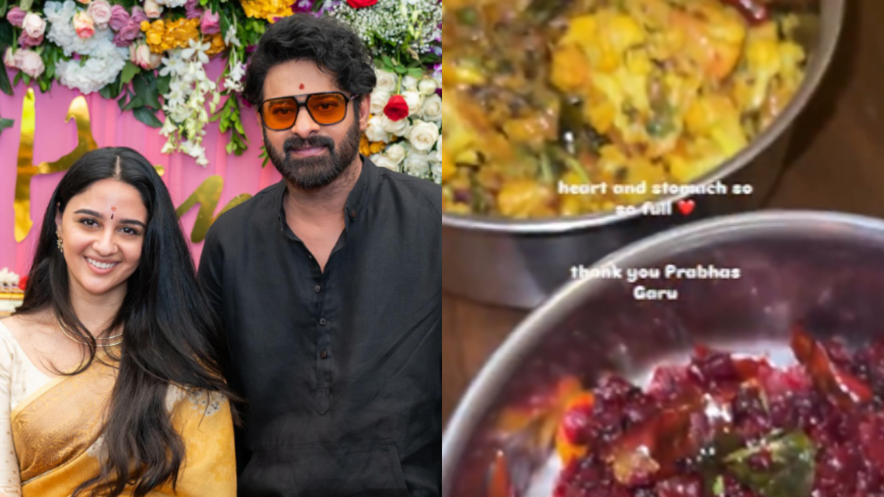 Prabhas sends co-star Imanvi home-cooked feast; actress says 'Heart and ...