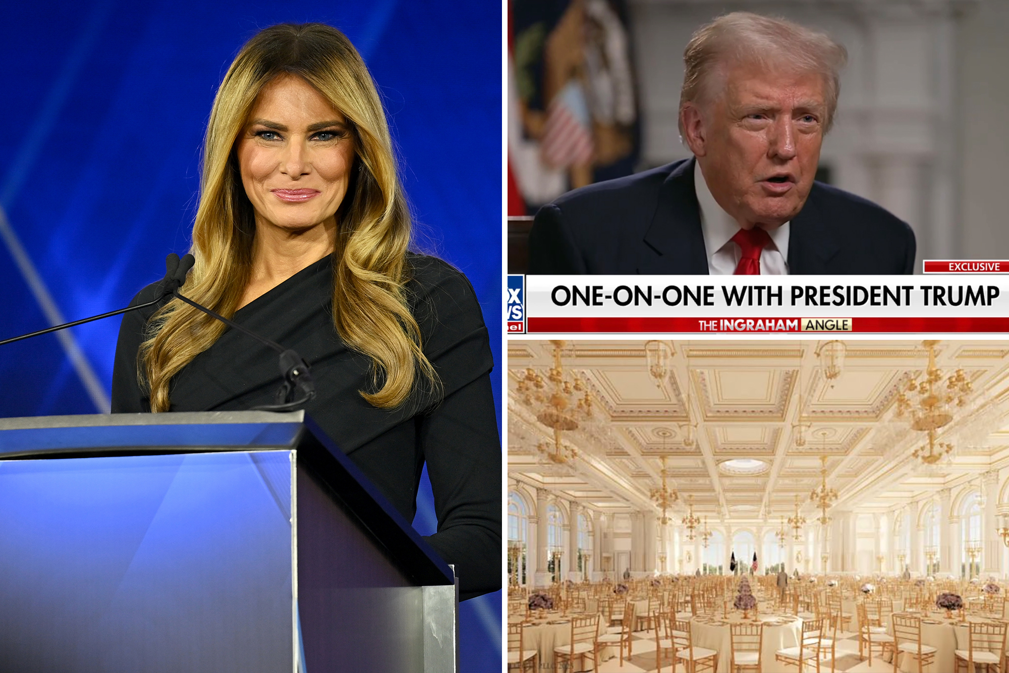 Melania warming up to big beautiful ballroom, Trump reveals