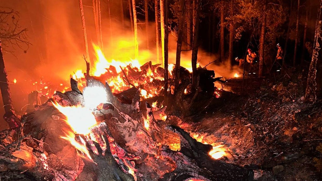 Small wildfire contained in Colorado foothills in Gilpin County