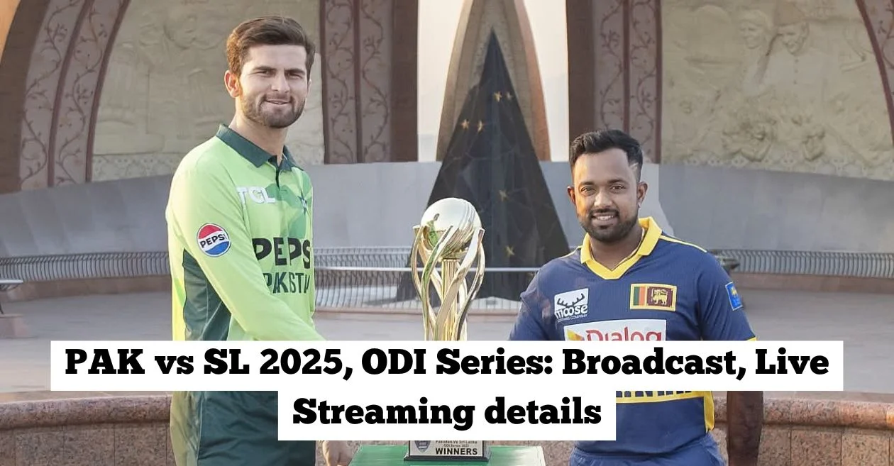 PAK vs SL 2025, ODI Series: Broadcast, Live Streaming details – When ...