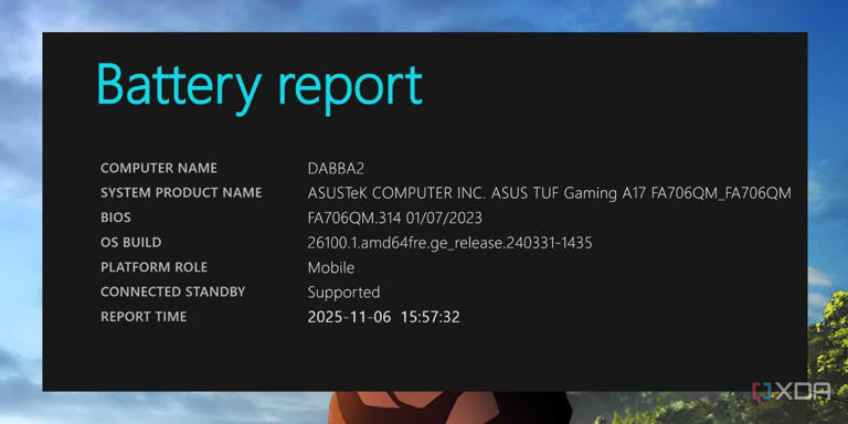 Making a Windows battery report is the best feature you're not using ...