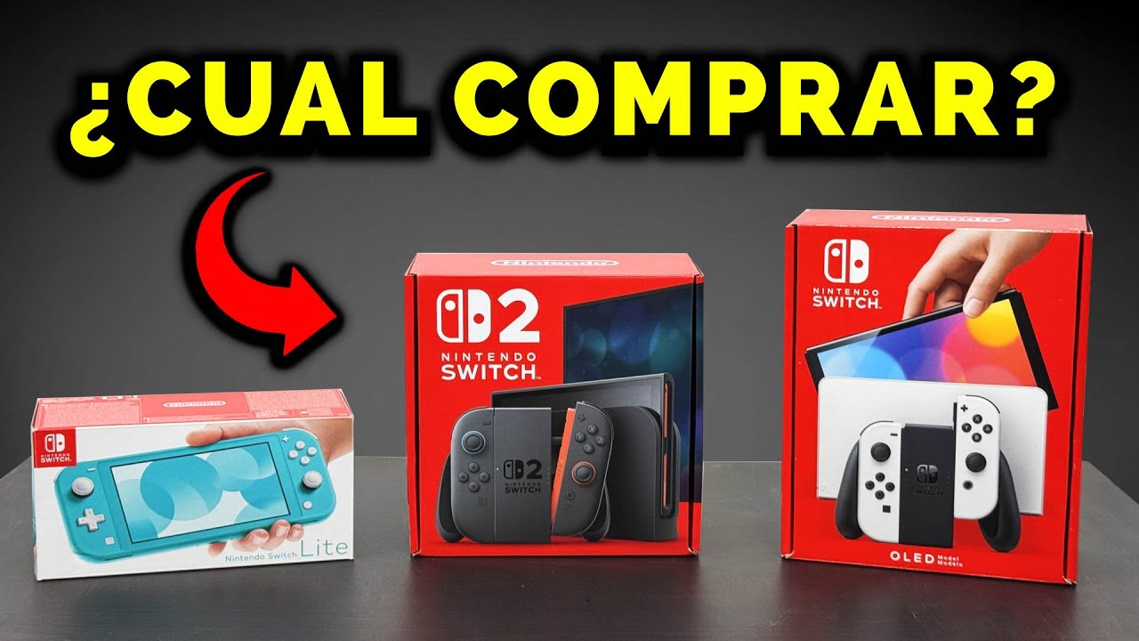 ¿Qué Nintendo Switch comprar en 2025? Switch OLED vs Lite vs Switch 2
