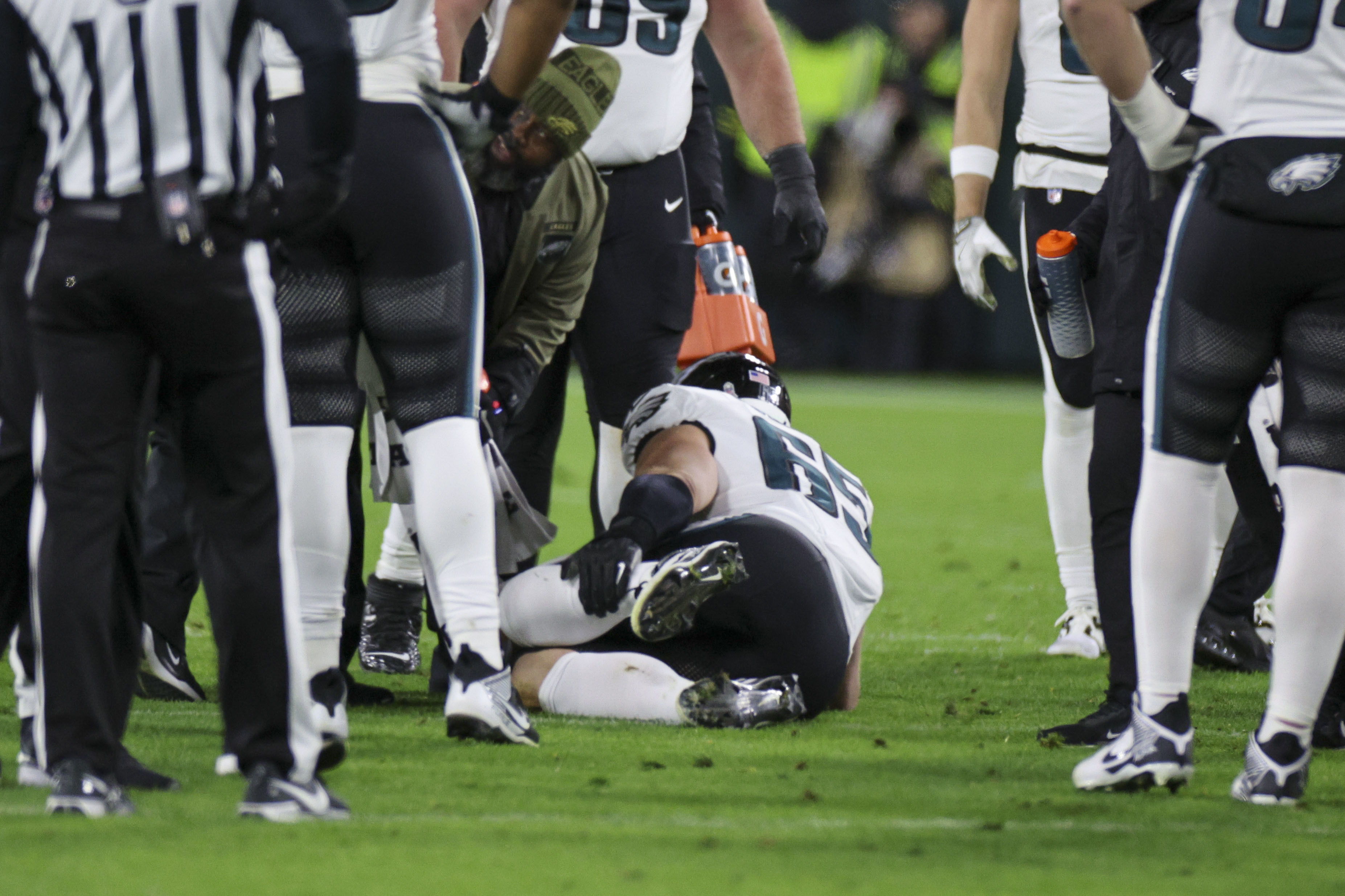 Lane Johnson exits Eagles-Packers game with ankle injury but returns late