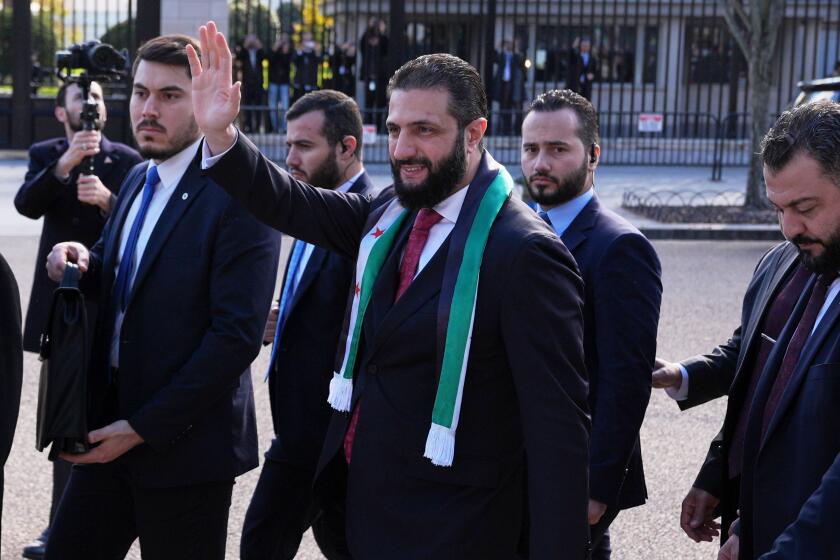 Trump hosts Syria's al-Sharaa for a first-of-its-kind meeting at the ...