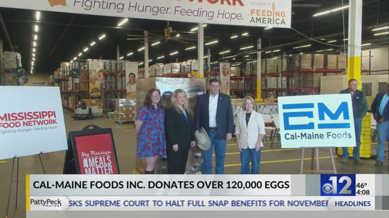 Cal-Maine Foods donates 10,800 dozen eggs to Mississippi Food Network ...