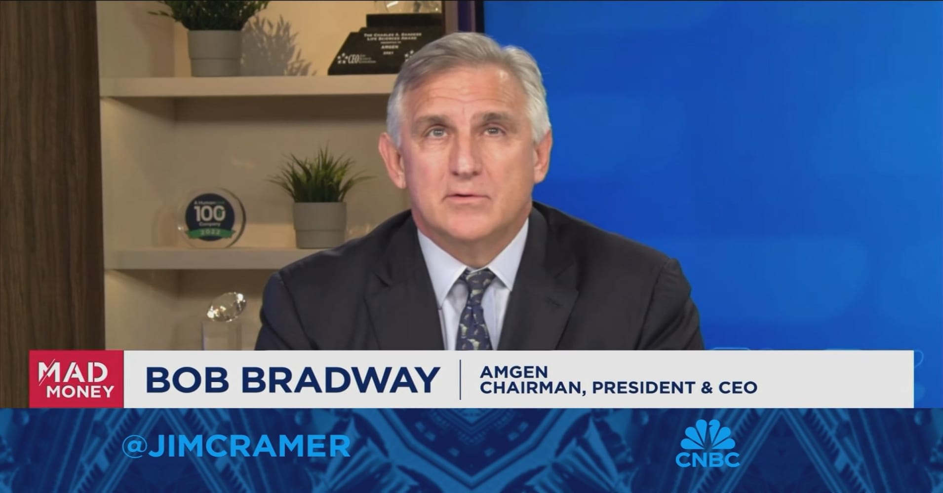 Amgen CEO Bob Bradway goes one-on-one with Jim Cramer