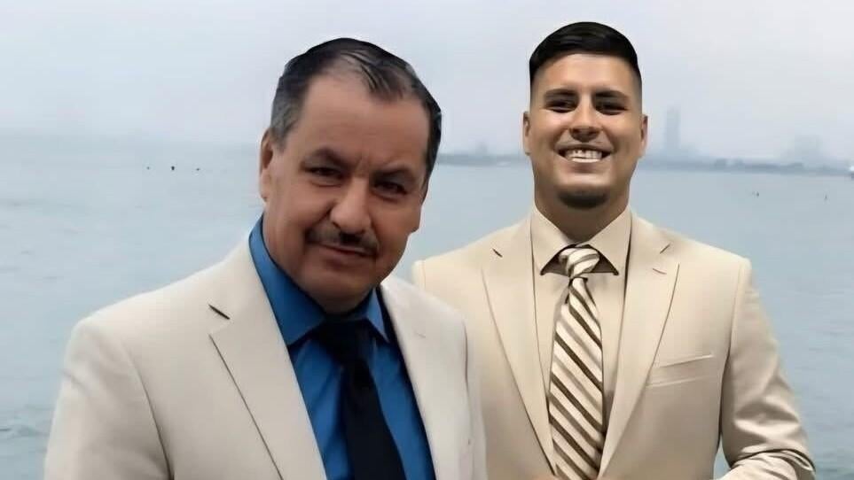 Surveillance video shows father and son killed in shooting outside ...