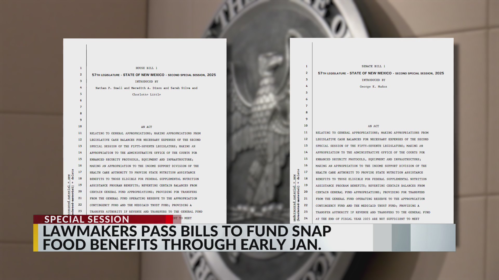New Mexico lawmakers pass bill to fund SNAP through mid-January