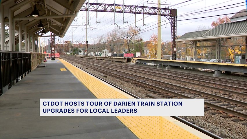 CT DOT hosted a tour of the Darien Train Station Redevelopment Project