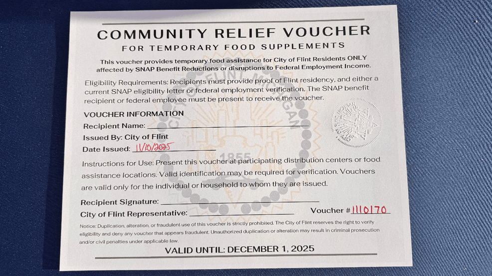 Flint's distributing emergency food vouchers—but residents have nowhere ...