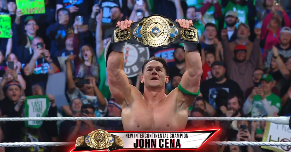 John Cena Wins Intercontinental Championship On WWE RAW