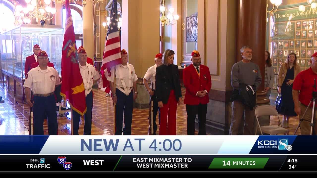 Iowa celebrates U.S. Marine Corps' 250th birthday at Statehouse