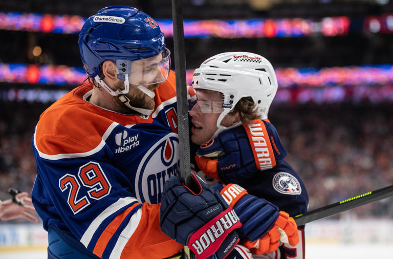 Roslovic caps Oilers’ late comeback with OT winner against Blue Jackets