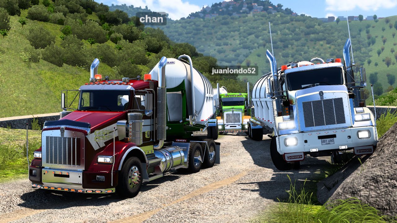 ¡Convoy Off Road Con T800! | Carga De Cemento | American Truck Simulator