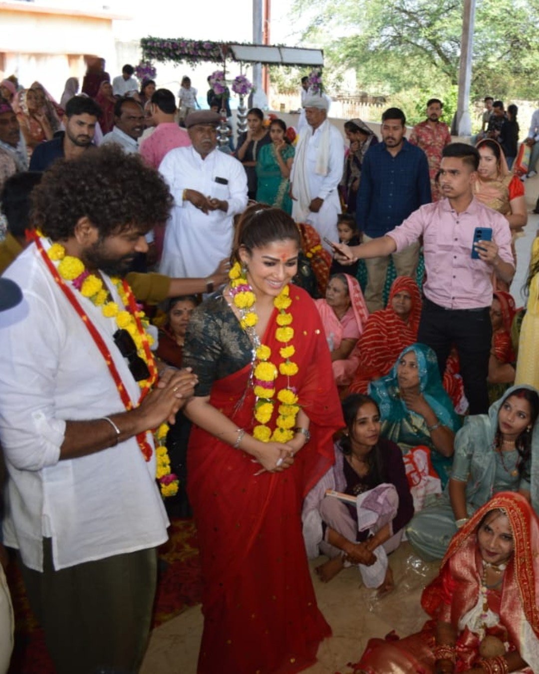 Nayanthara, Vignesh Shivan and Sreeleela go on spiritual visit to ...