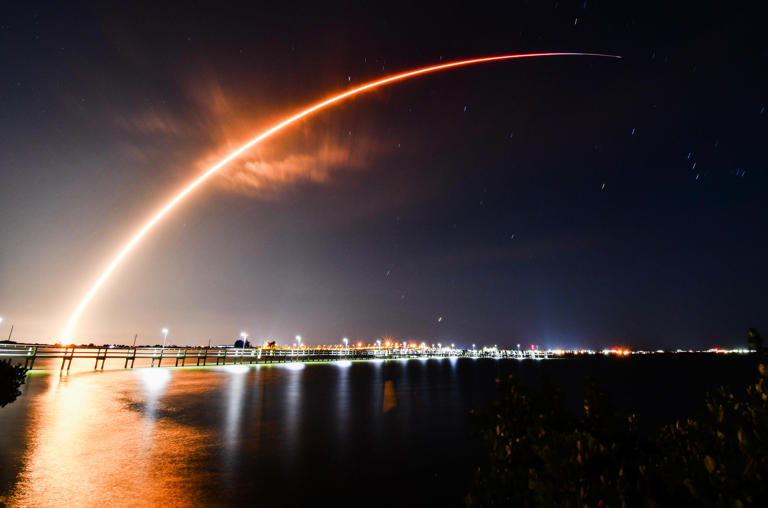 SpaceX Starlink mission sees record-breaking rocket launch from Cape ...