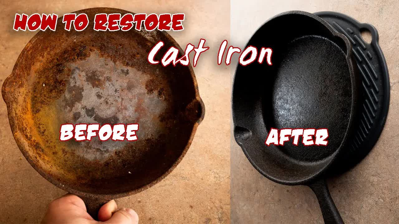The Easiest Way to Restore Cast Iron