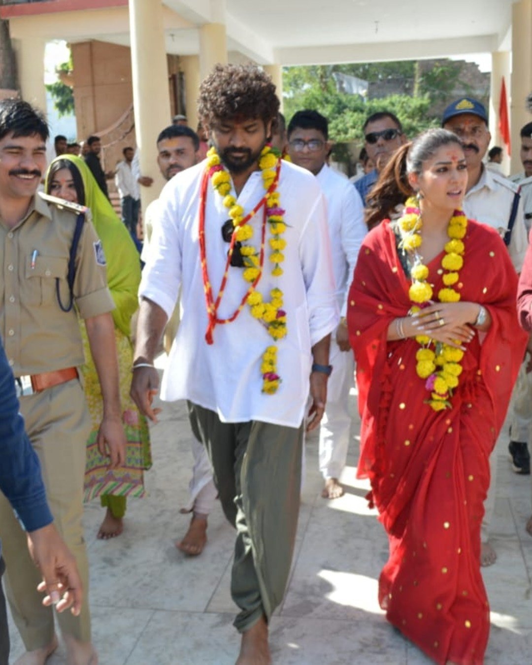 Nayanthara, Vignesh Shivan and Sreeleela go on spiritual visit to ...