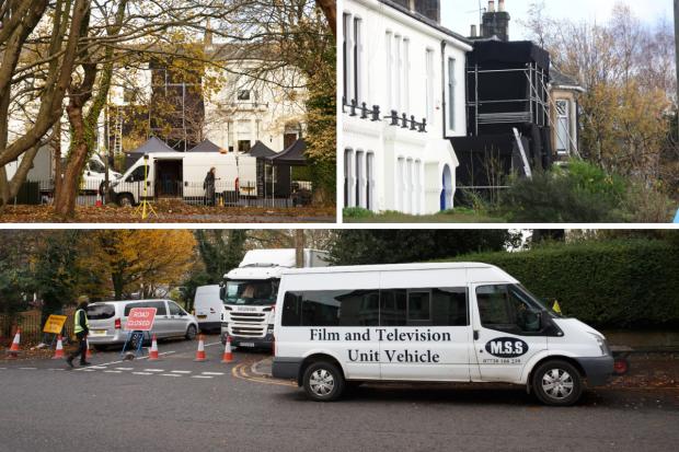 Six amazing snaps as Glasgow neighbourhood taken over by film crews