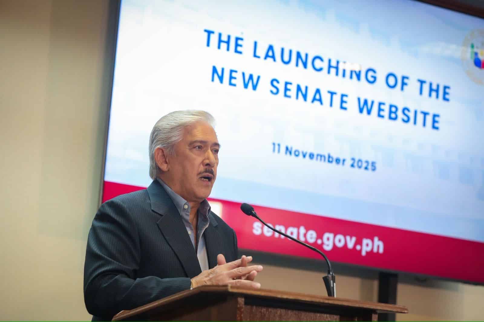 Senate unveils new website to enhance public access, transparency
