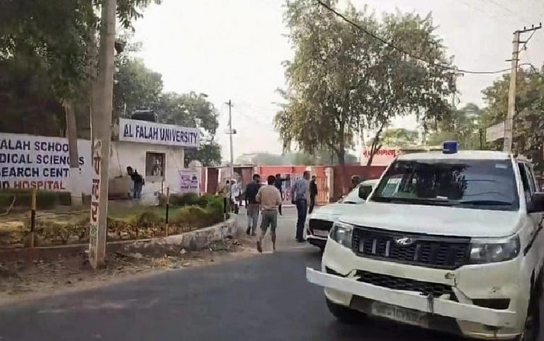 Police conducting search operation in Faridabad after recovery of huge ...