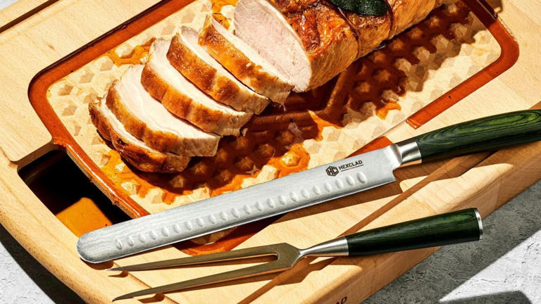 This Hexclad Carving Knife Set is Sleek, Non-Toxic, and a Thanksgiving ...