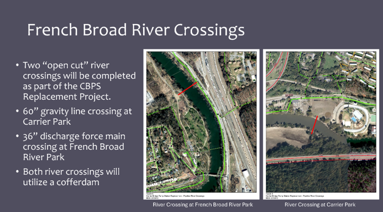 Blasting resumes near French Broad River Park for sewer line crossing