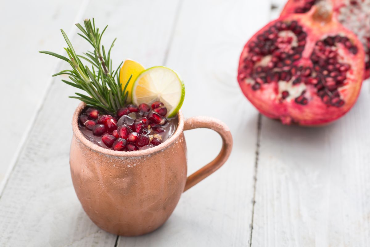 Pomegranate Moscow mule