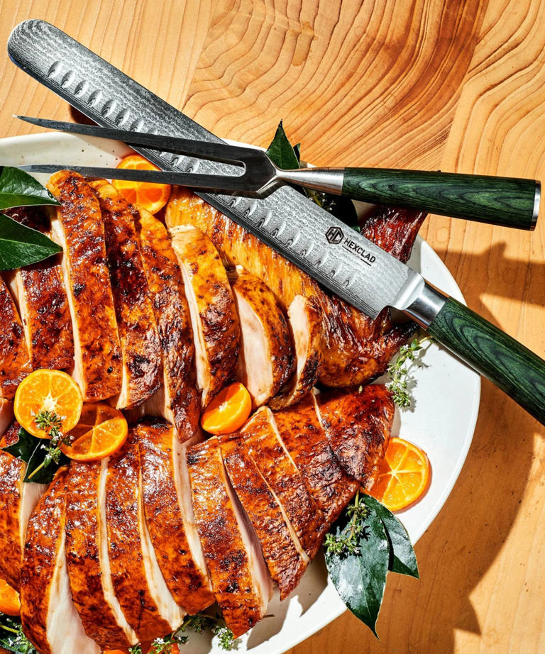This Hexclad Carving Knife Set is Sleek, Non-Toxic, and a Thanksgiving ...