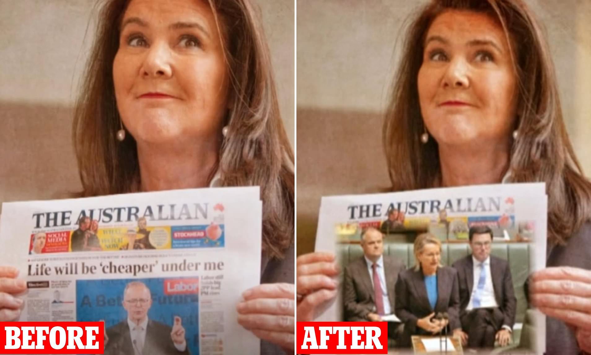ABC apologises for 'misleading editing' after photo of Liberal Senator ...