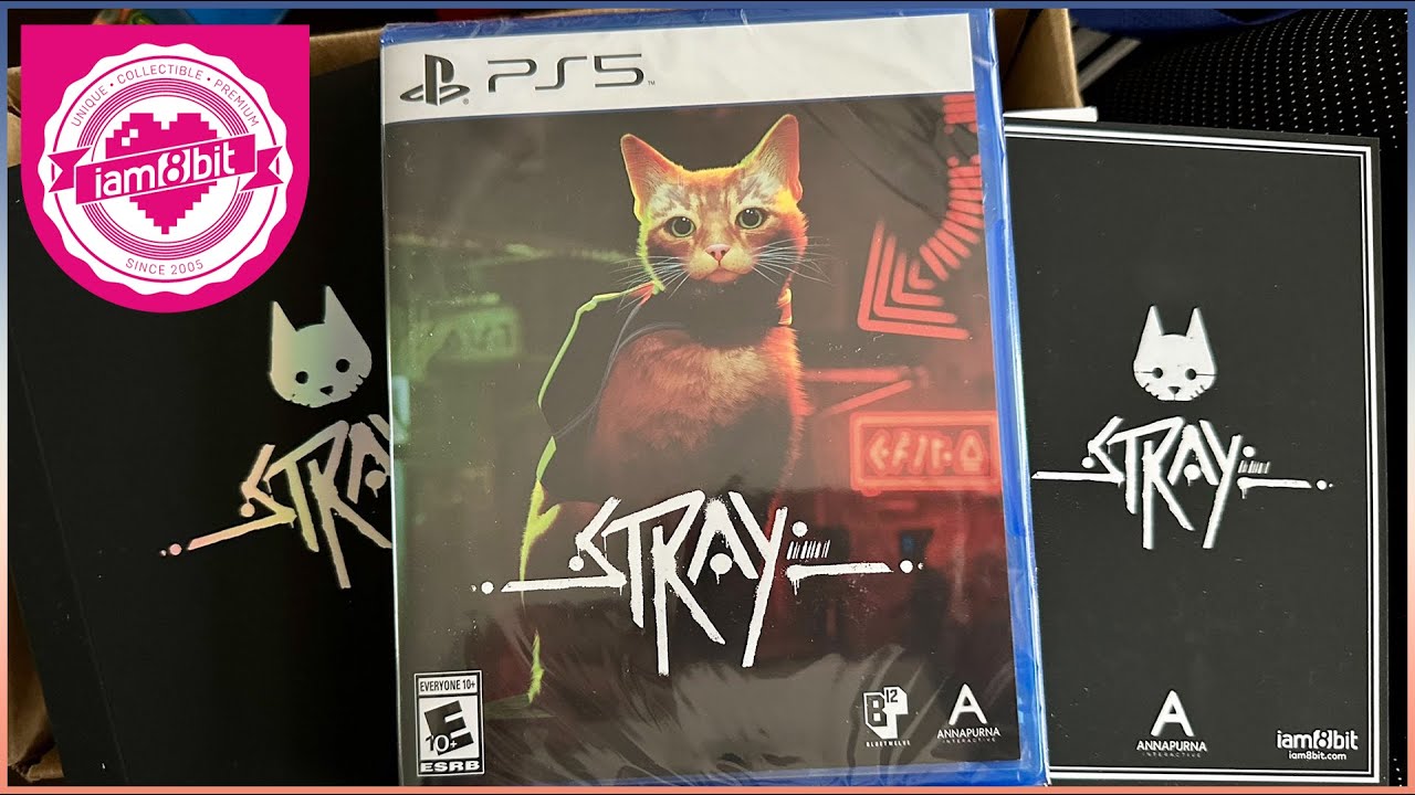 Stray Playstation 5 iam8bit Exclusive Edition Unboxing