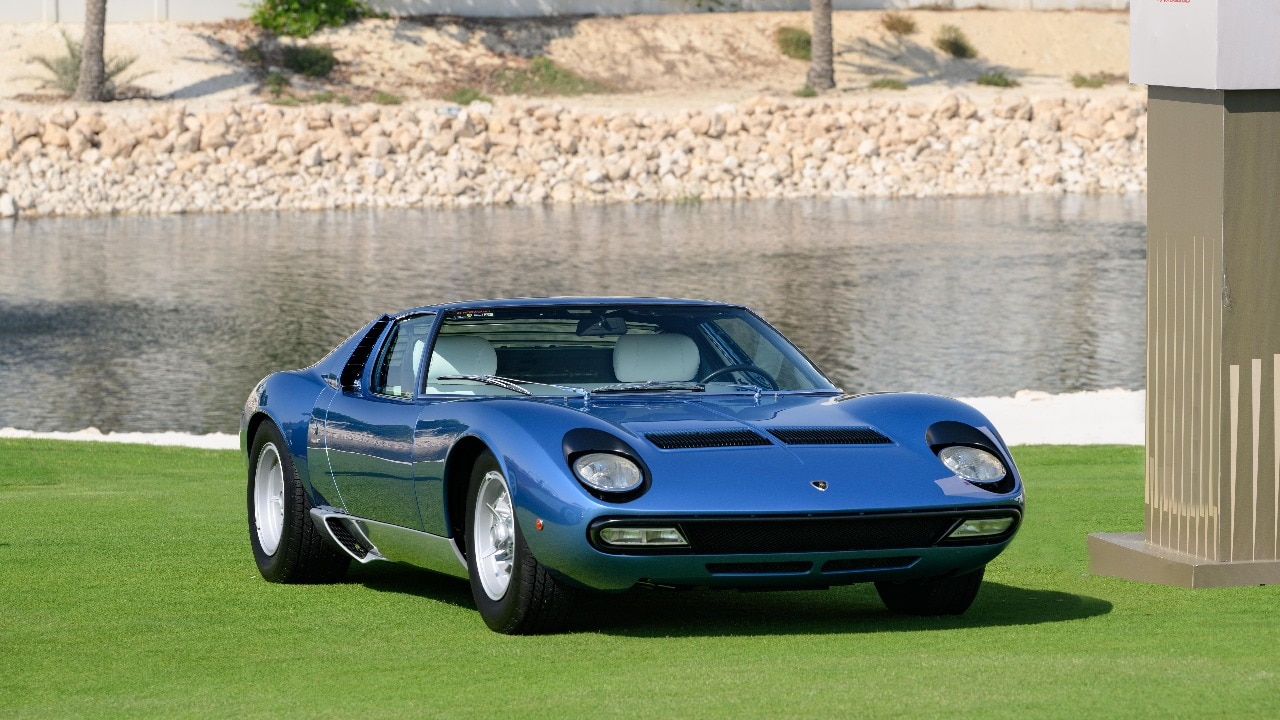 Lamborghini Miura SV reigns supreme at the first Royal Bahrain Concours