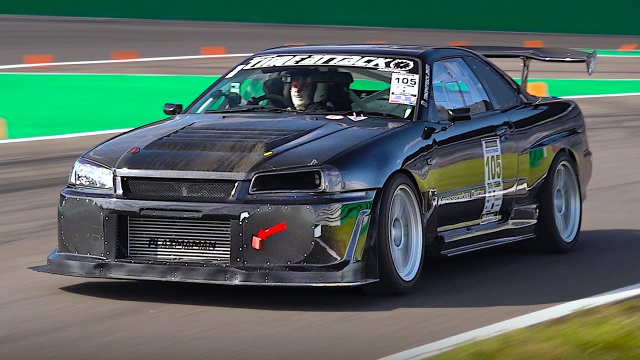 Lightweight 1200kg Skyline R34 – Time Attack at Speed