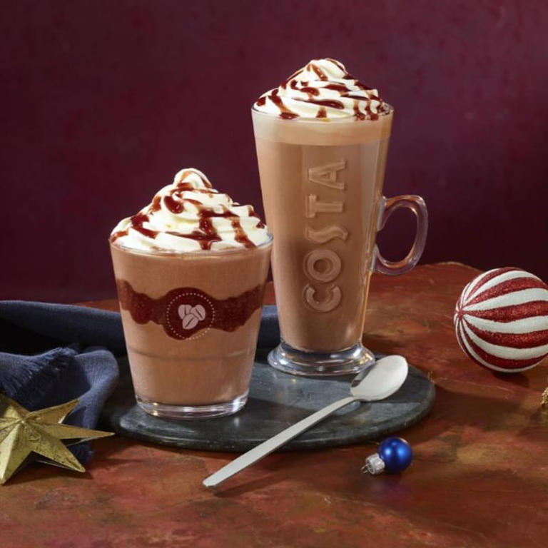 Costa Coffee's 2025 Christmas Drinks Menu Is Here With A New Festive Latte