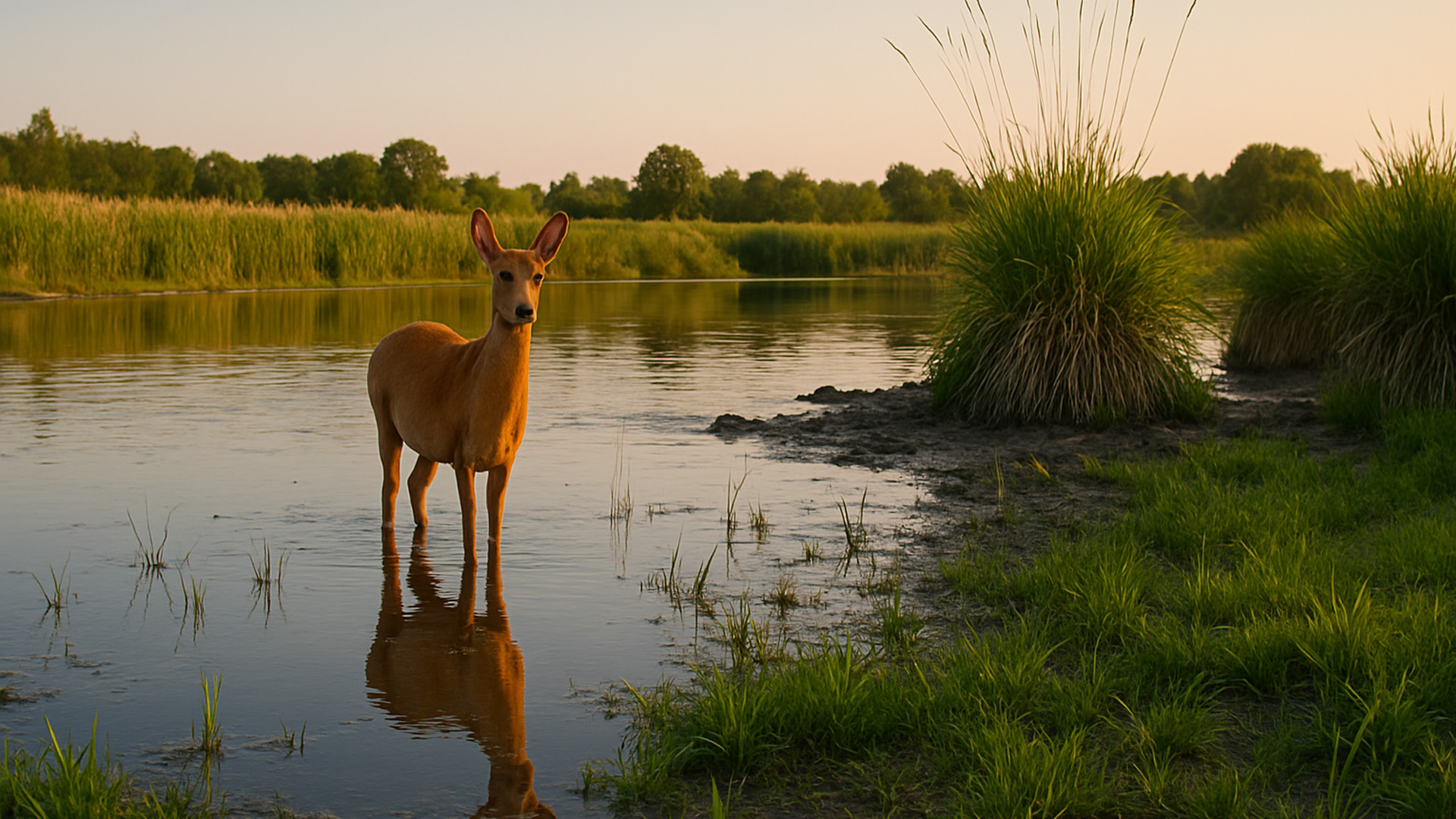Animaux sauvages au bord de la rivière – capturés par piège photographique