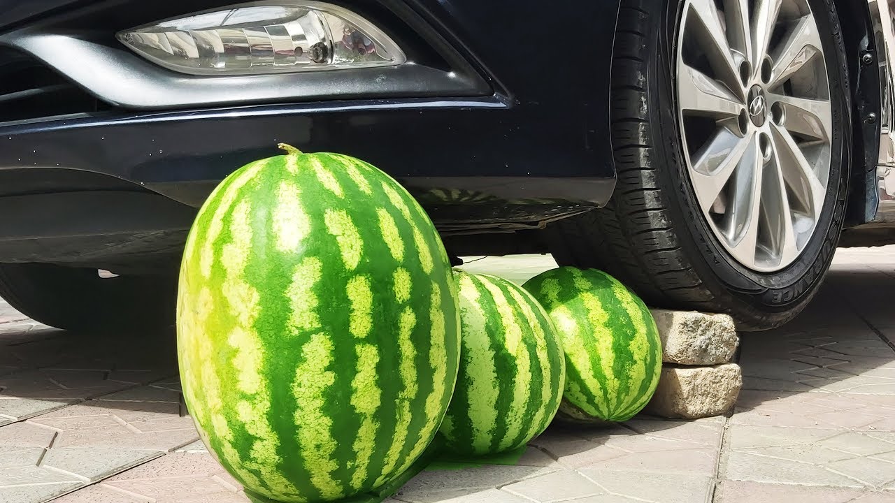 Experiment: Watermelon vs car