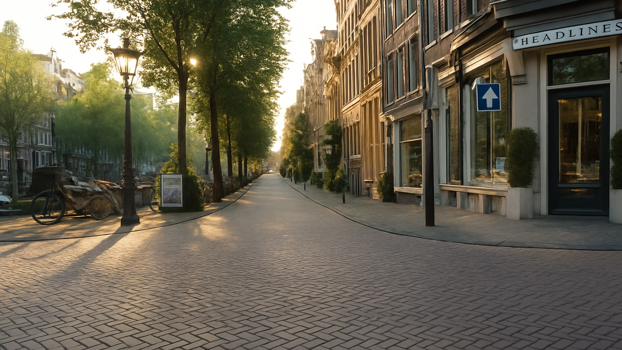 Een ontspannen wandeling door het historische centrum van Amsterdam