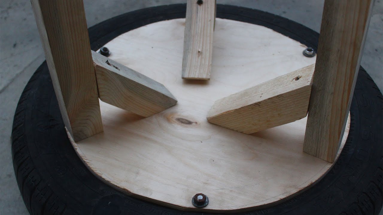 Cool idea! Don't throw away old car tire!