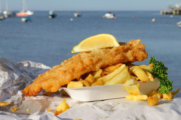 Cornwall's best fish and chip shop named and it also has stunning views