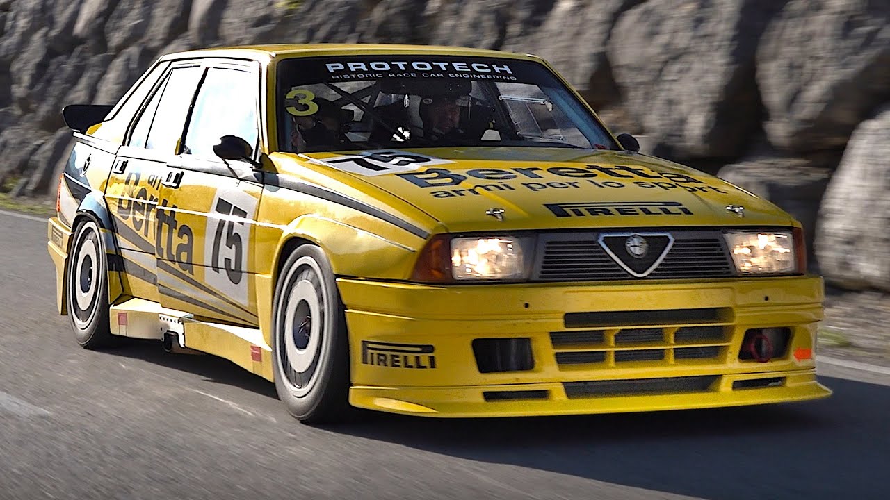 What Does a 350BHP Alfa 75 Turbo Sound Like on Track?